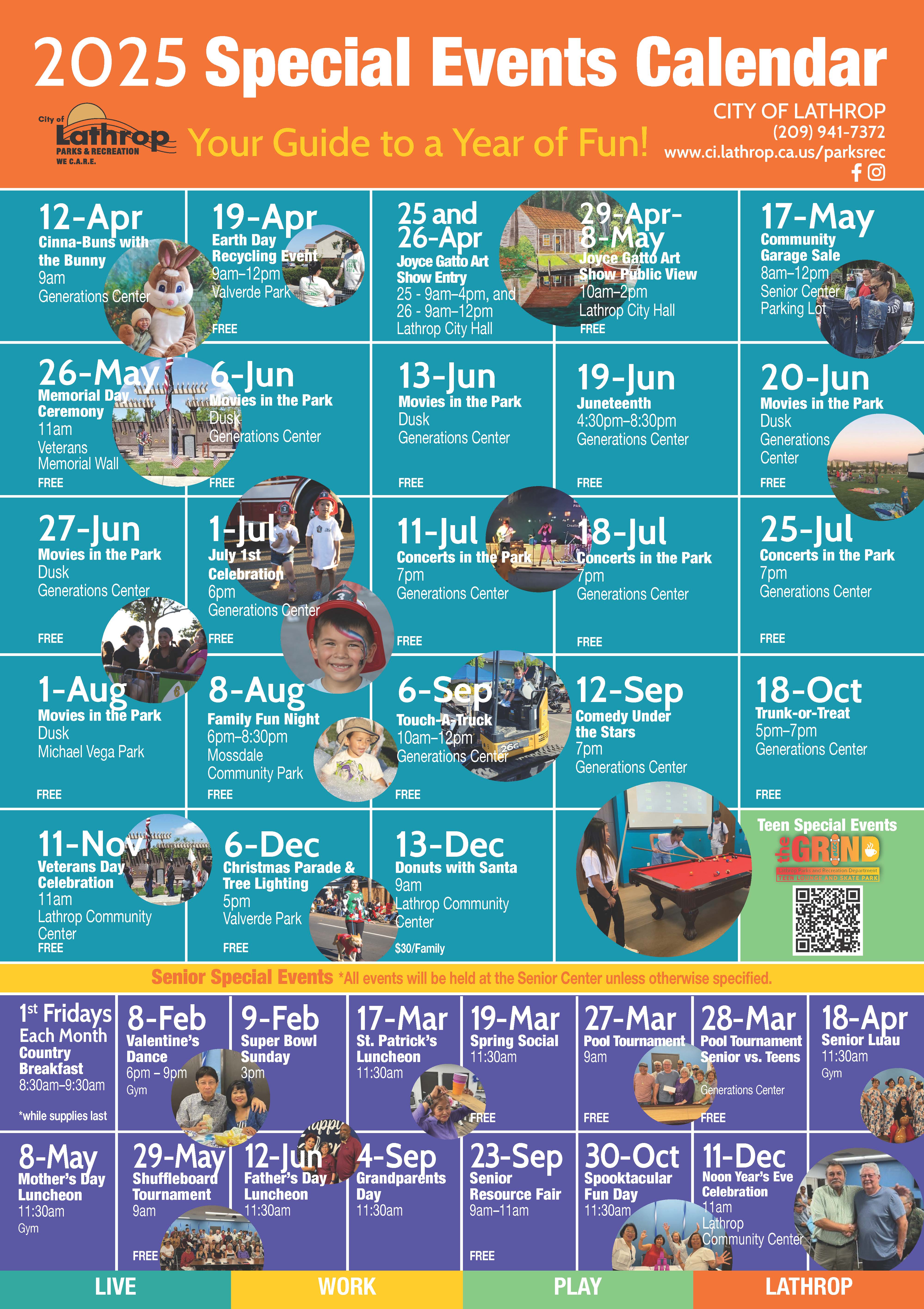 2025 Special Events Calendar | City of Lathrop CA
