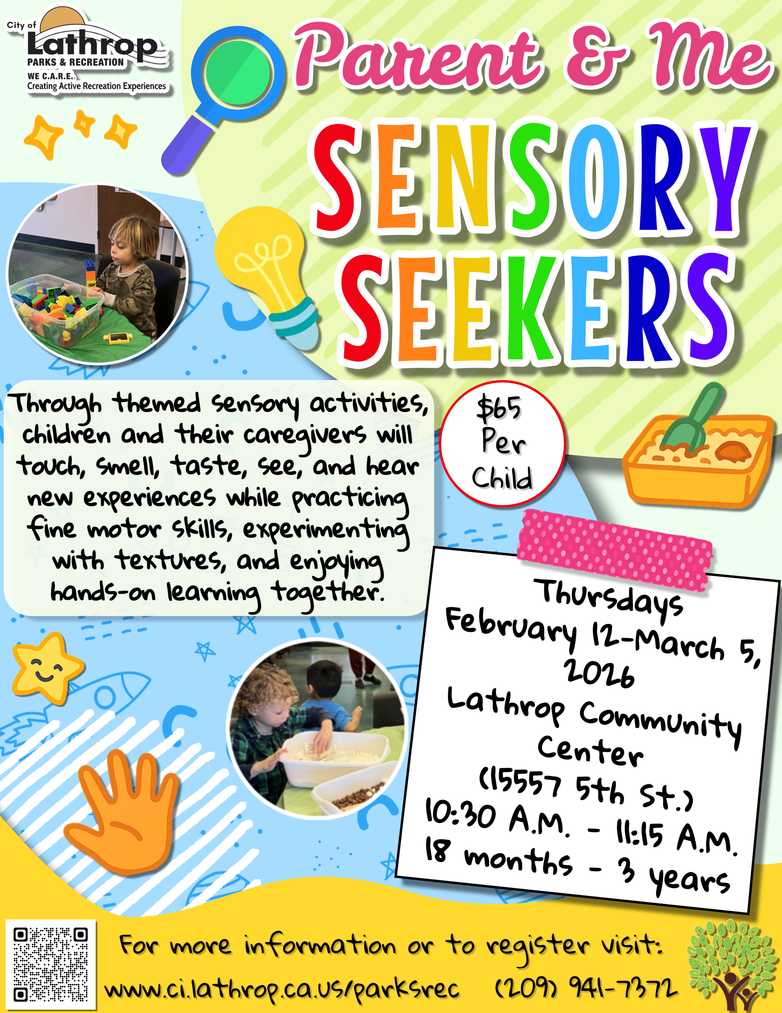 Parent + Me Sensory Seekers | City of Lathrop CA