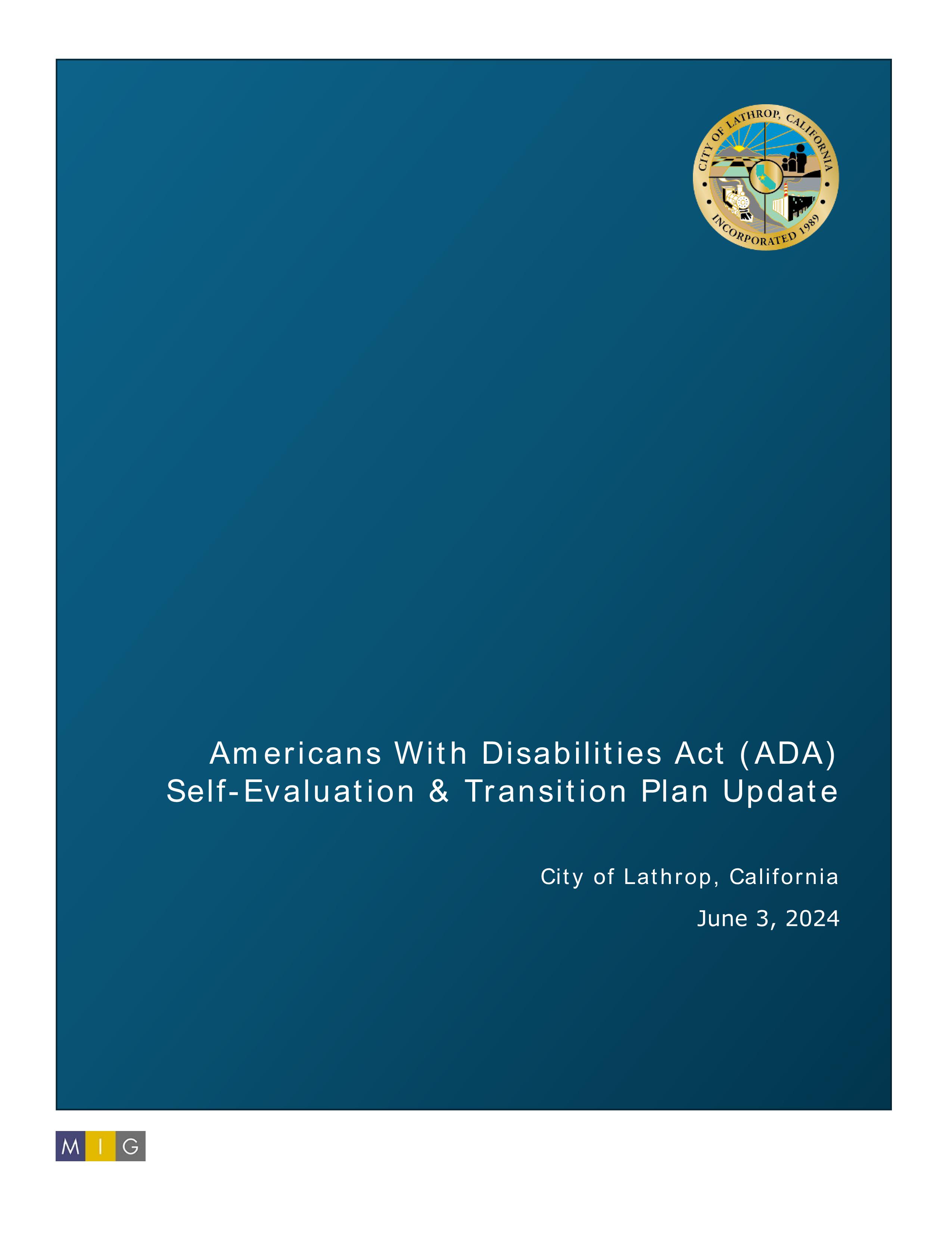 ADA Self-Evaluation & Transition Plan Public Draft Review | City of ...